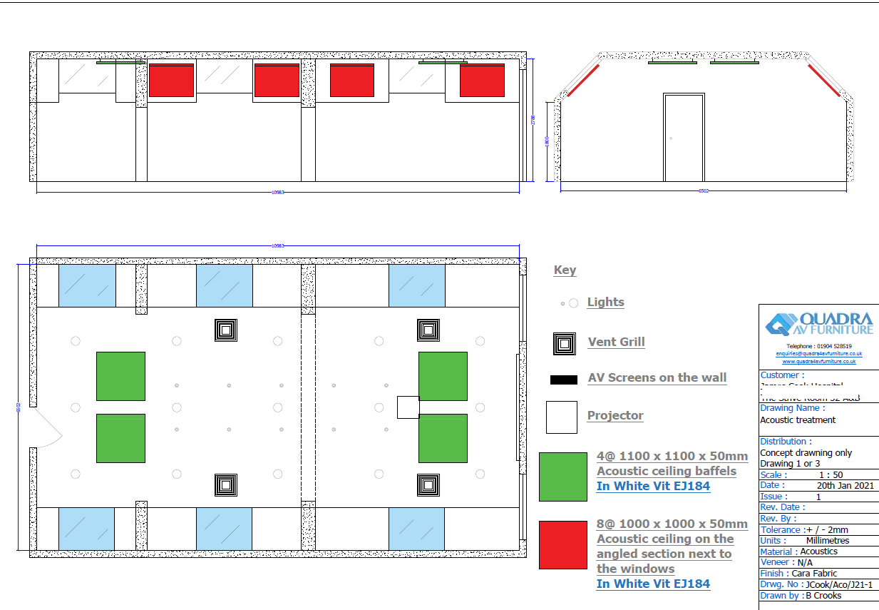 Acoustic Panels for VC Meeting Rooms - Quadra AV Furniture UK - Quadra ...